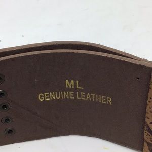 unbranded | Accessories | Vintage Medallion Leather Ml Belt | Poshmark